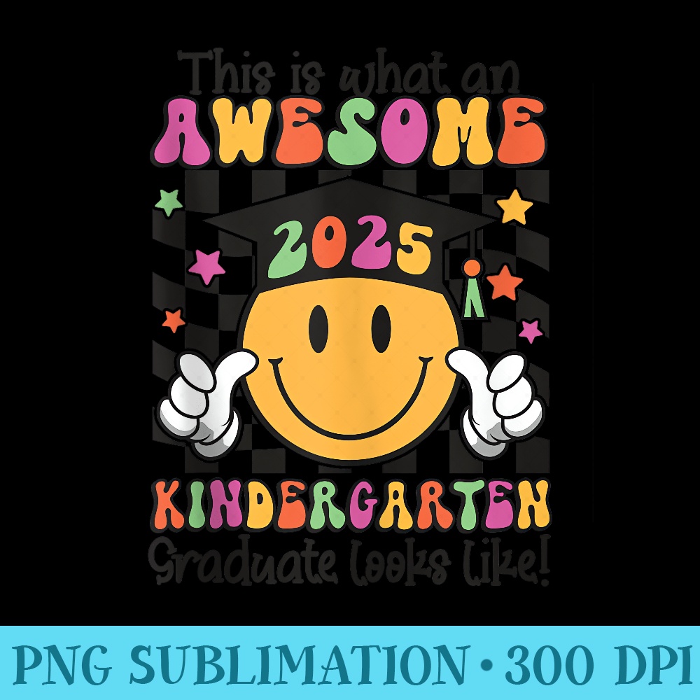 Groovy Kindergarten Graduate Looks Like Smile Face Grad - Do | Inspire ...