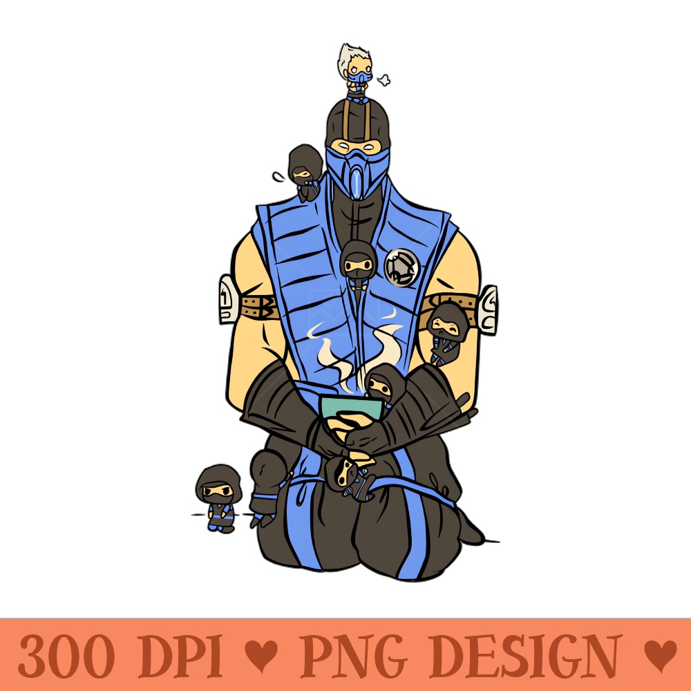SubZero and little ninjas Mortal Kombat - High Quality PNG f | Inspire ...