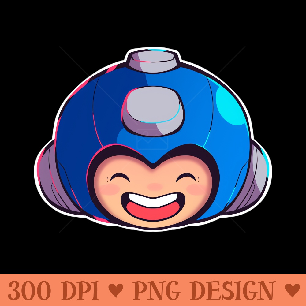 Mega Man Chibi - PNG Design Files | Inspire Uplift