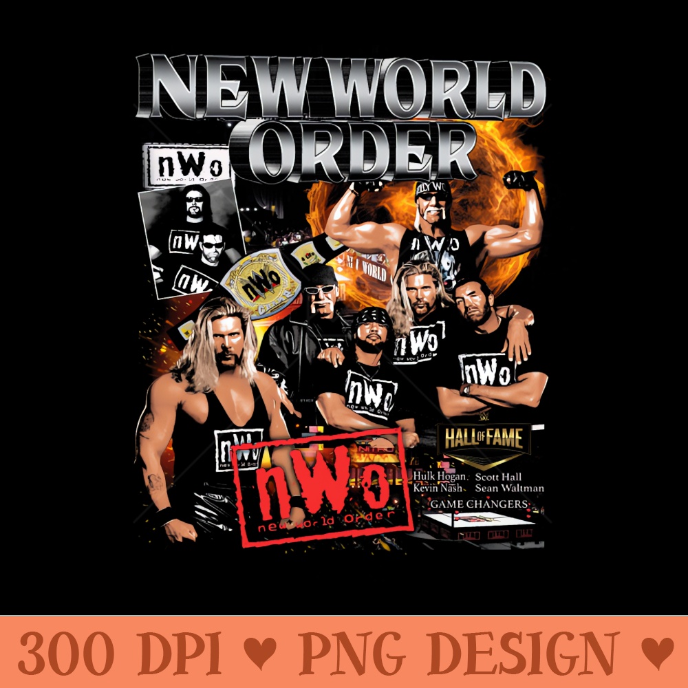 nWo Hall Of Fame - Sublimation designs PNG | Inspire Uplift