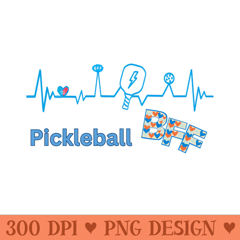 pickleball player best friends forever man boys girl BLUE - | Inspire ...