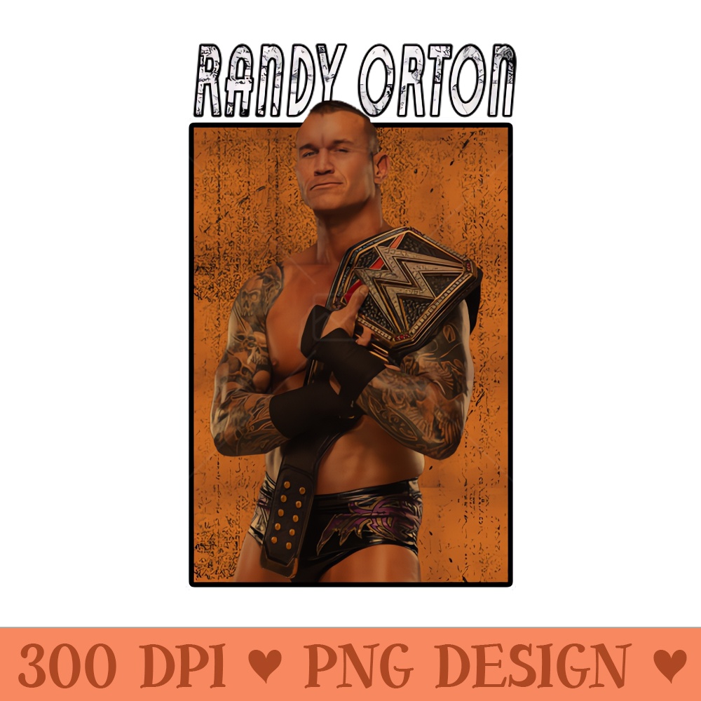 Vintage Wwe Randy Orton - Sublimation graphics PNG | Inspire Uplift