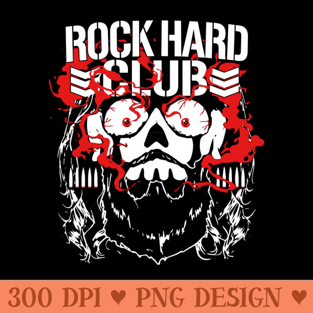ROCK HARD CLUB - High Resolution PNG Designs | Inspire Uplift