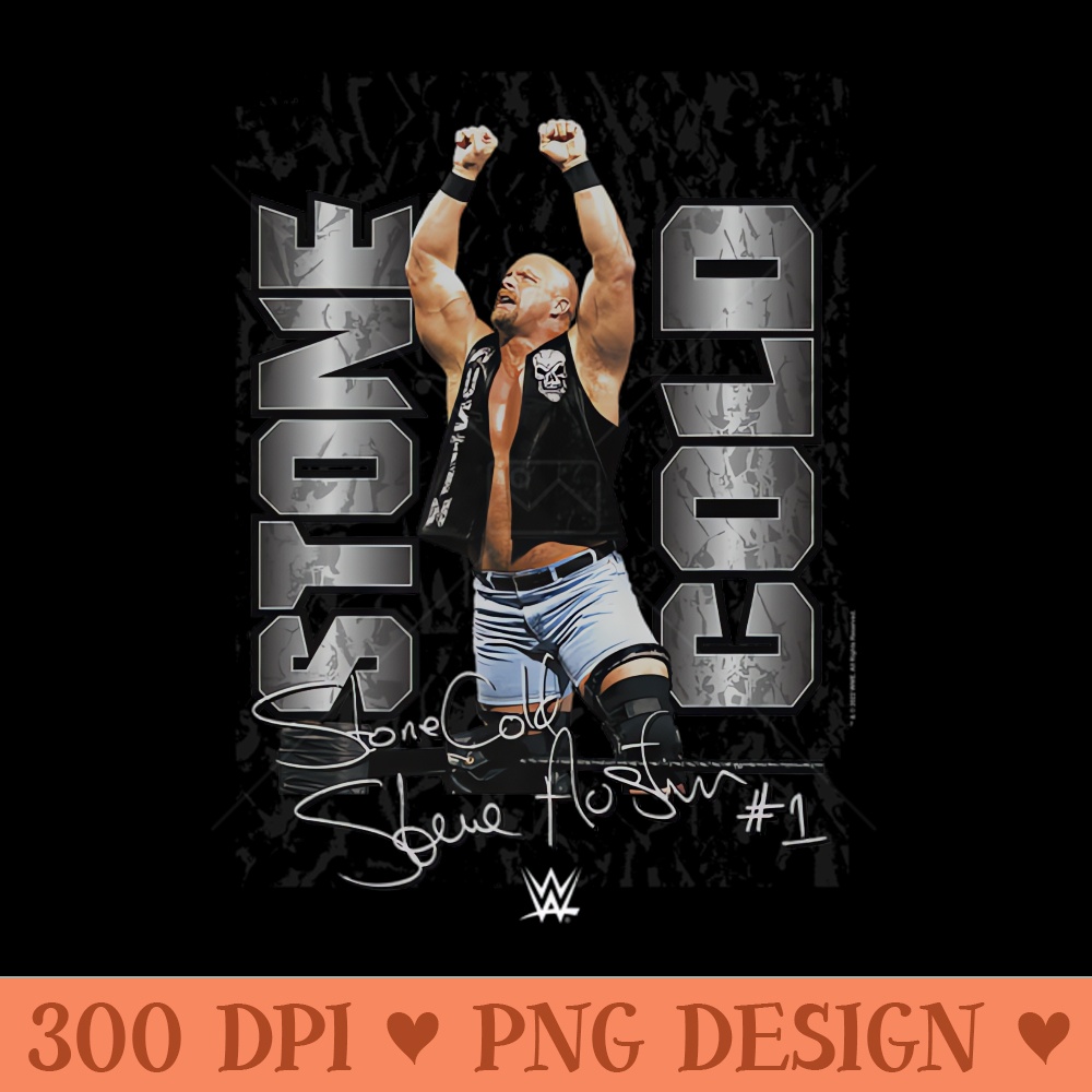 Stone Cold Steve Austin Autograph - Ready To Print PNG Desig | Inspire ...
