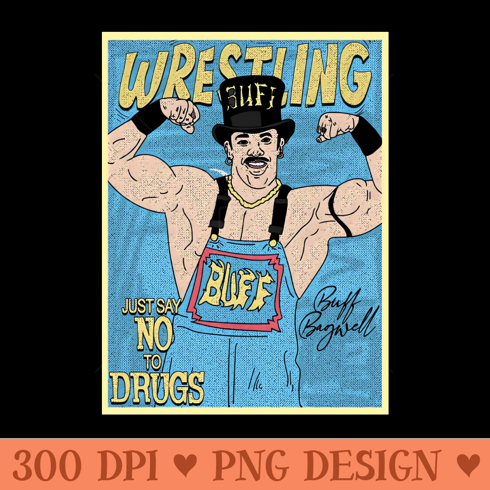 Buff Bagwell Hat Wrestling Just Say No To Drugs - Sublimatio | Inspire ...