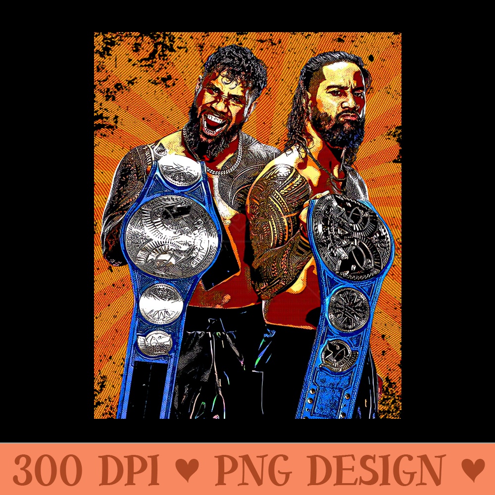 The Usos Retro Comics Style - Download PNG images | Inspire Uplift