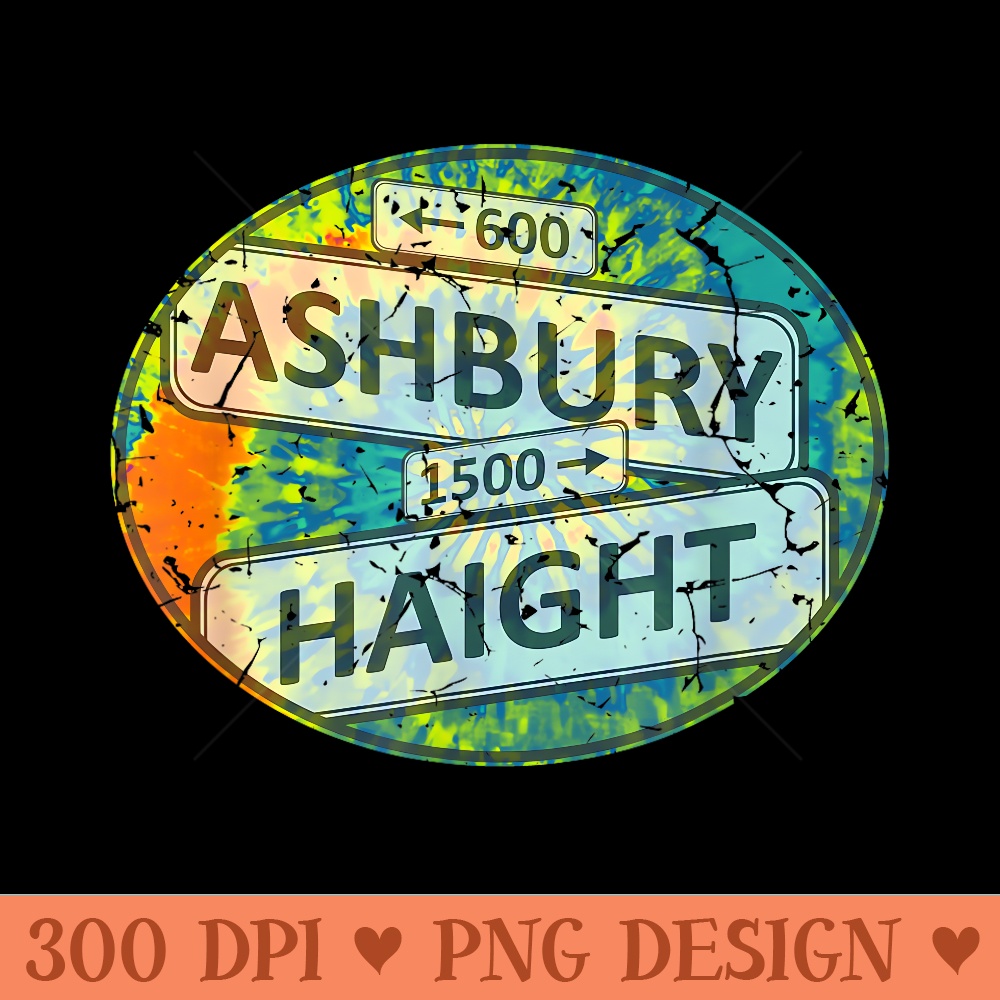 60s 70s Retro Flower Power Haight Ashbury Street Signs - PNG | Inspire ...