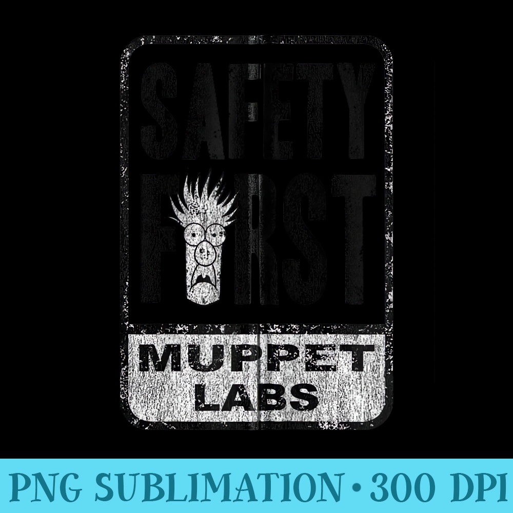 Disney The Muppets Safety First Sign Beaker Distressed - Tra | Inspire ...
