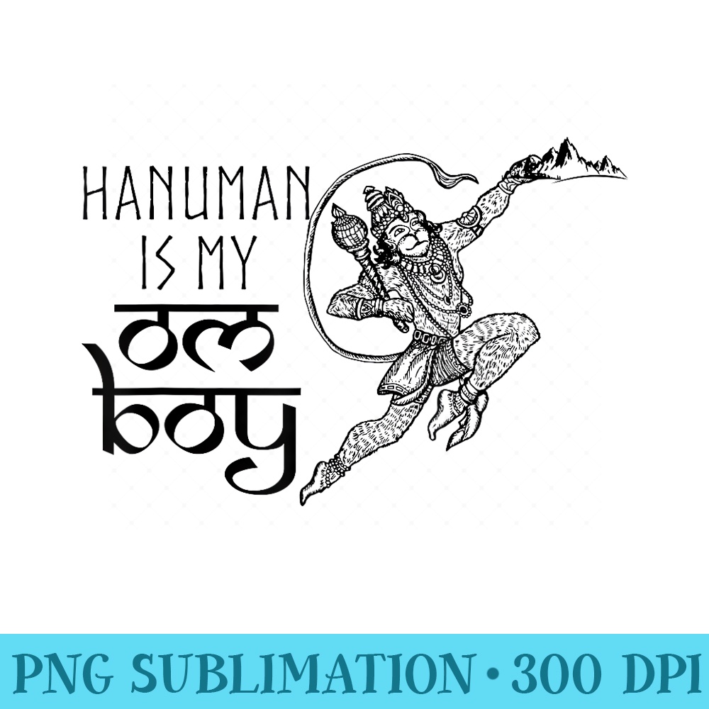 Funny Hanuman Is My Om Hindu God - PNG Graphic Download | Inspire Uplift