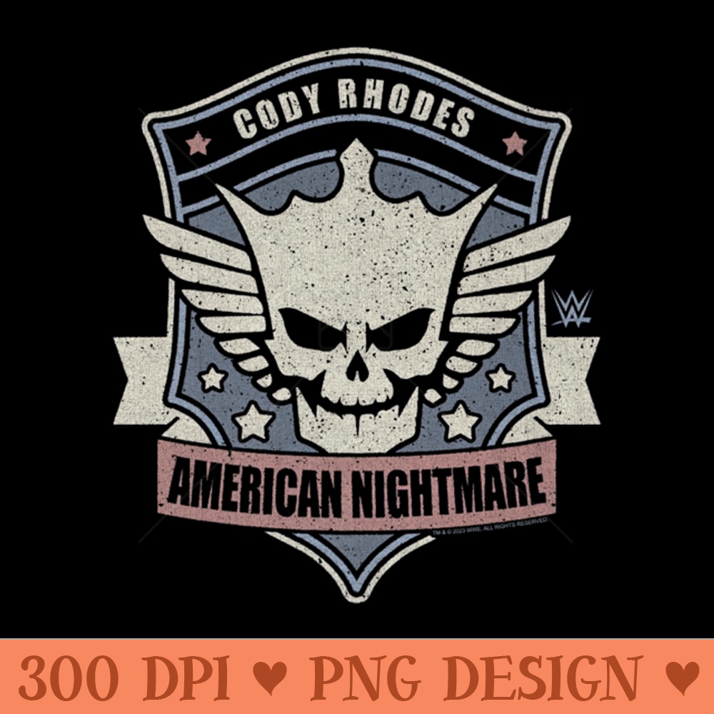 Cody Rhodes American Nightmare Logo Distressed - Sublimation | Inspire ...