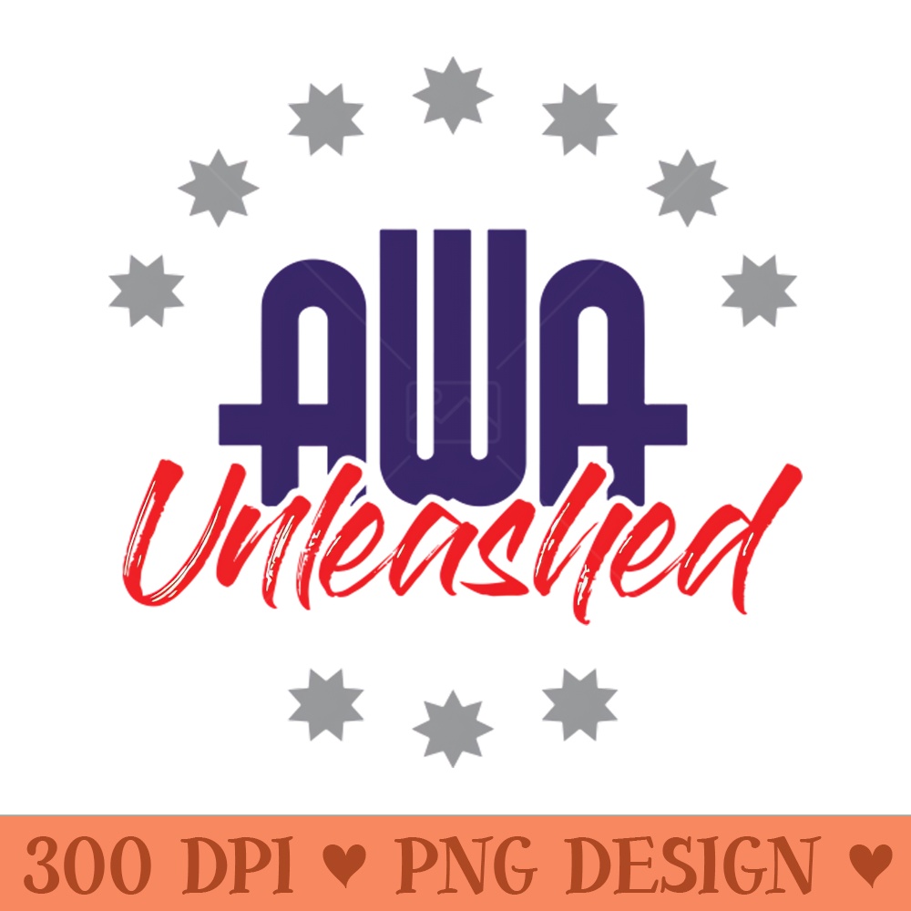 AWA Unleashed - Sublimation artwork PNG download - Vibrant a | Inspire ...