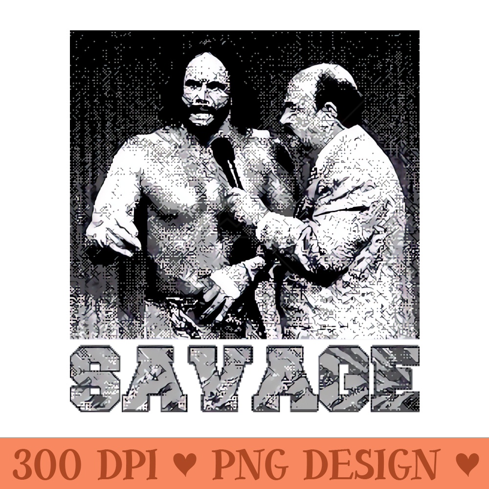the iconic macho man interview black and white - PNG Templat | Inspire ...