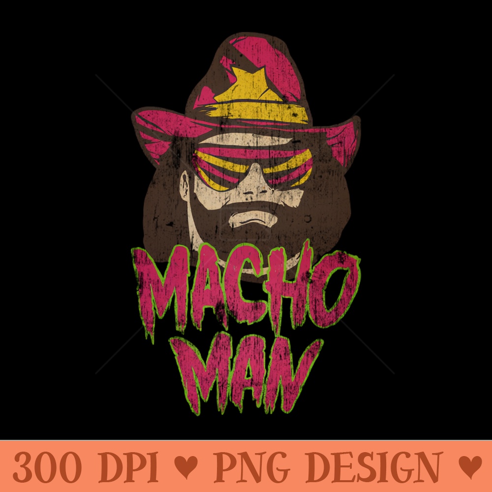 Macho Man Vintage - Sublimation printables PNG download - Ad | Inspire ...