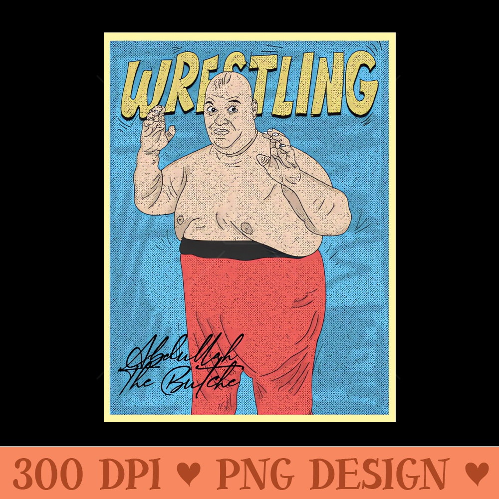 Artwork Abdullah The Butche Wrestling - Sublimation patterns | Inspire ...