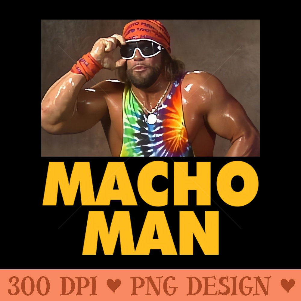 Macho Man - Printable PNG Graphics - Easy-To-Print And User- | Inspire ...
