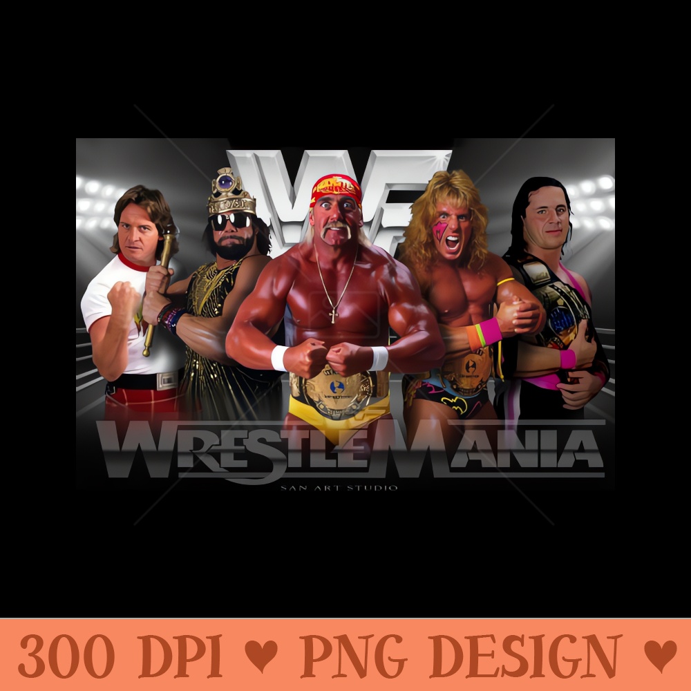 WWF classic 80s wrestlers - Digital PNG Downloads - Unleash | Inspire ...