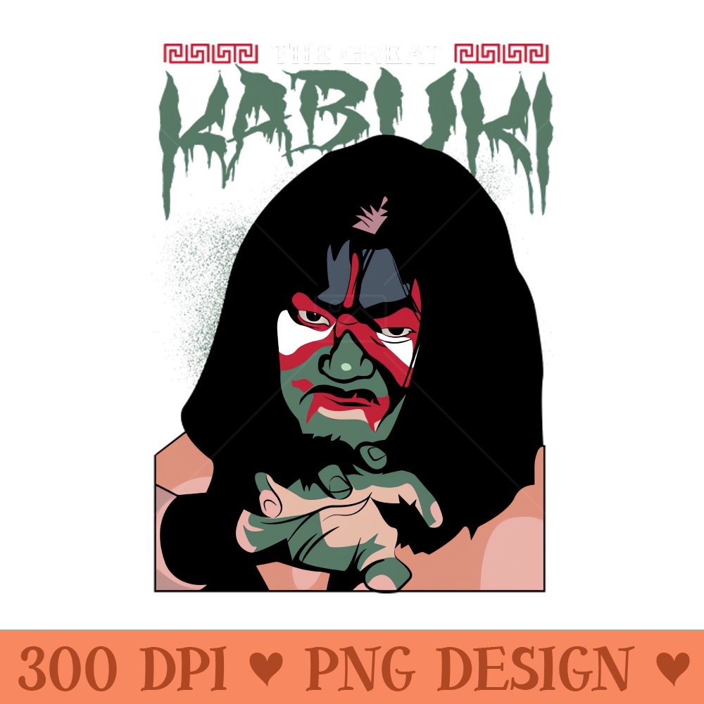 Kabuki Tribute - High Resolution PNG Designs - Easy-To-Print | Inspire ...