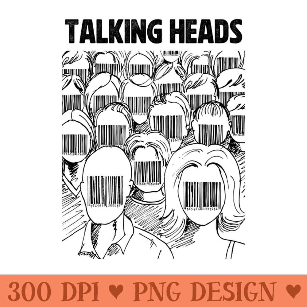 Barcode face Talking Heads - Sublimation templates PNG - Qui | Inspire ...