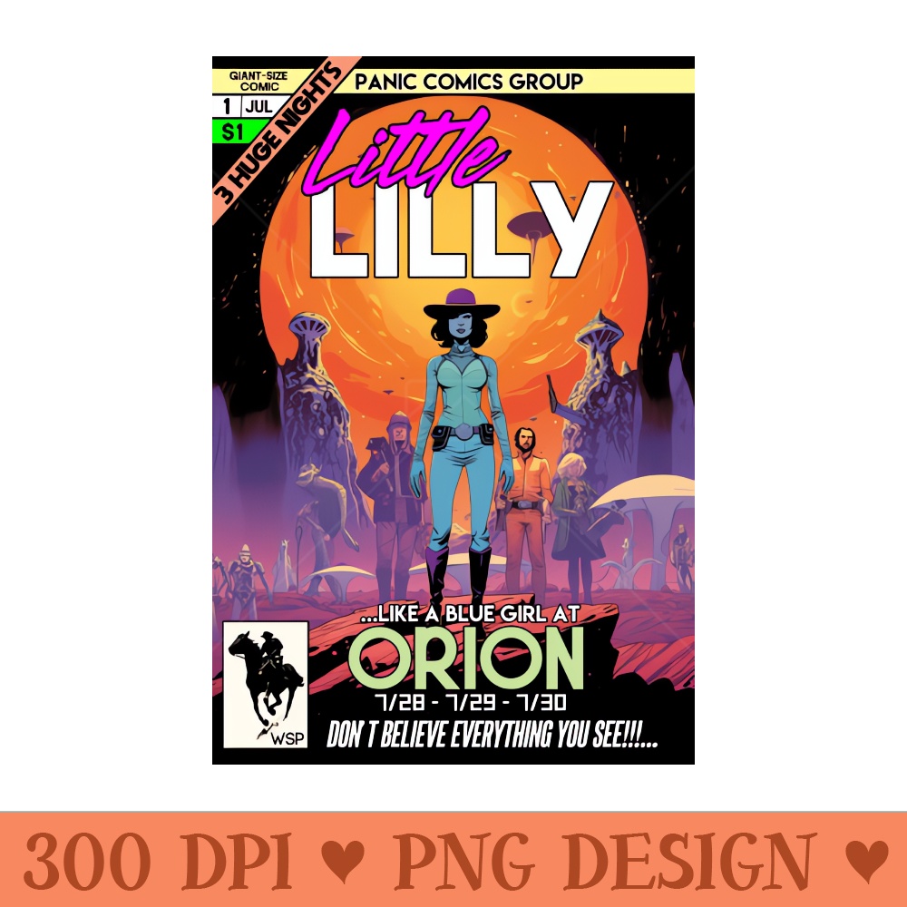 Little Lilly Comic Book T - High Quality PNG files - Perfect | Inspire ...