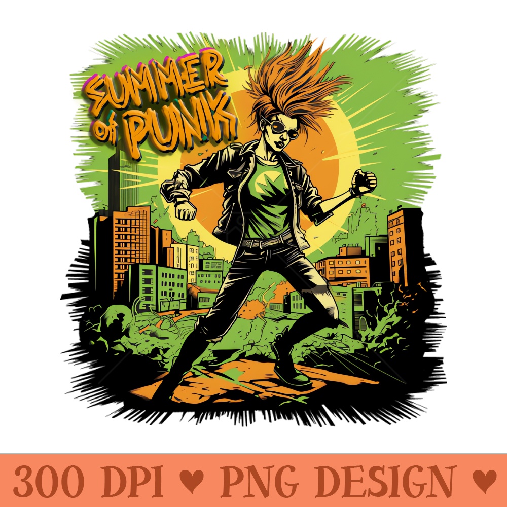 Summer of Punk, Punkette - Sublimation clipart PNG - Boost Y | Inspire ...