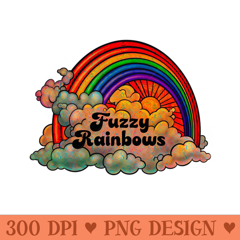 Fuzzy Rainbows - Sublimation patterns PNG - Capture Imaginat | Inspire ...