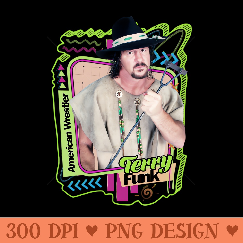 Terry Funk RIP - American Wrestler - PNG design downloads - | Inspire ...