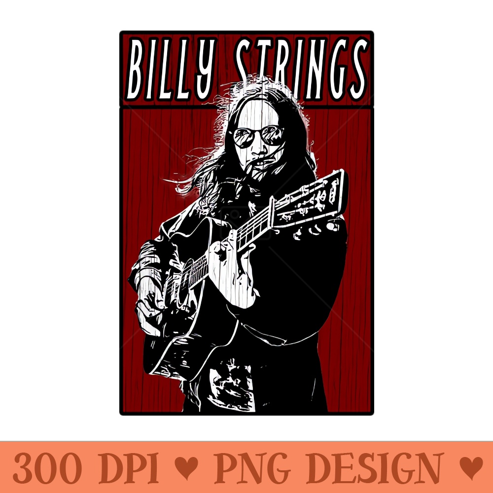 Vintage Retro Billy Strings - PNG file download - Vibrant an | Inspire ...