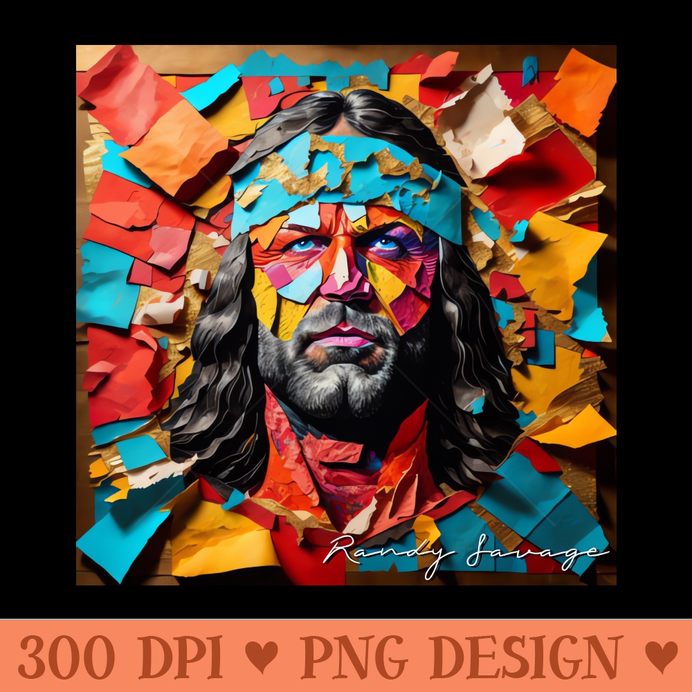 Randy Savage Paper Art - PNG Art Files - Unleash Your Inner | Inspire ...