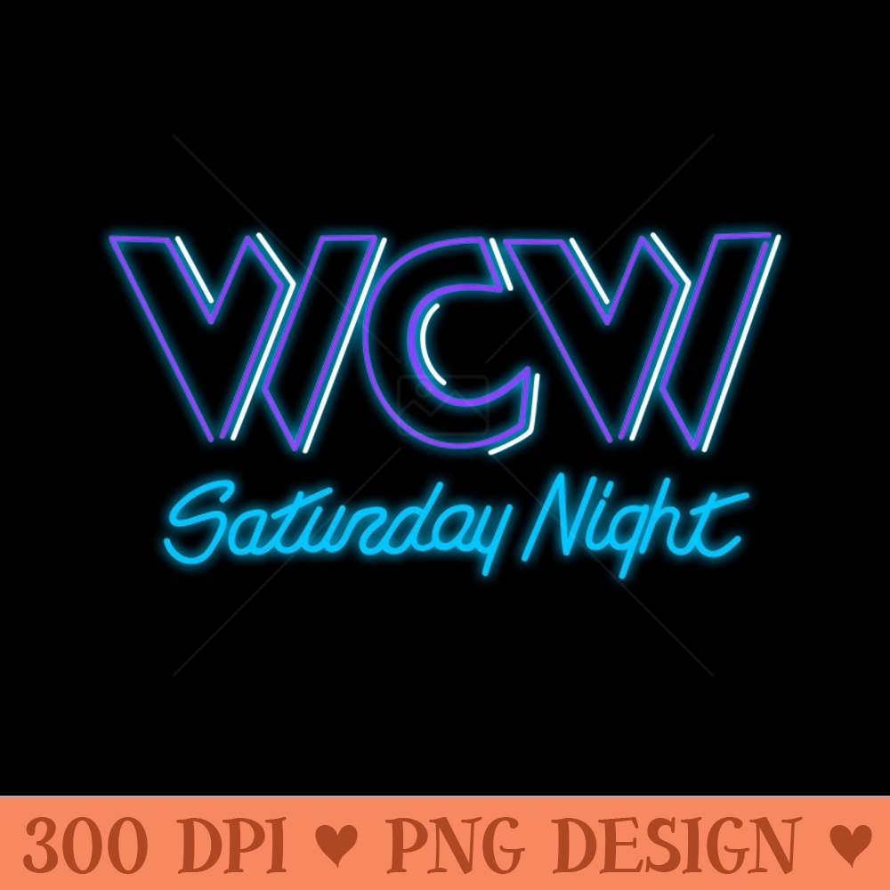 WCW Saturday Night - Digital PNG Downloads - High Resolution | Inspire ...