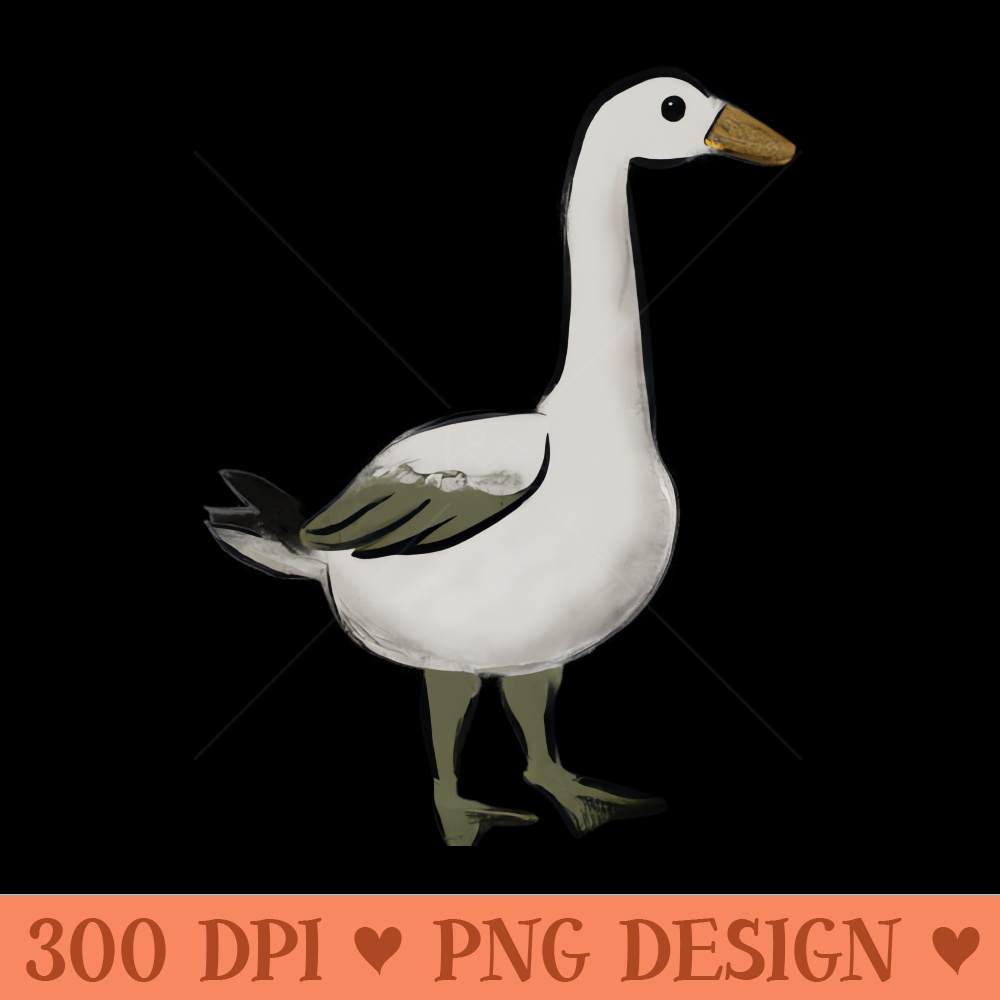 Cute Goose Drawing - Sublimation graphics PNG - Defying the | Inspire ...