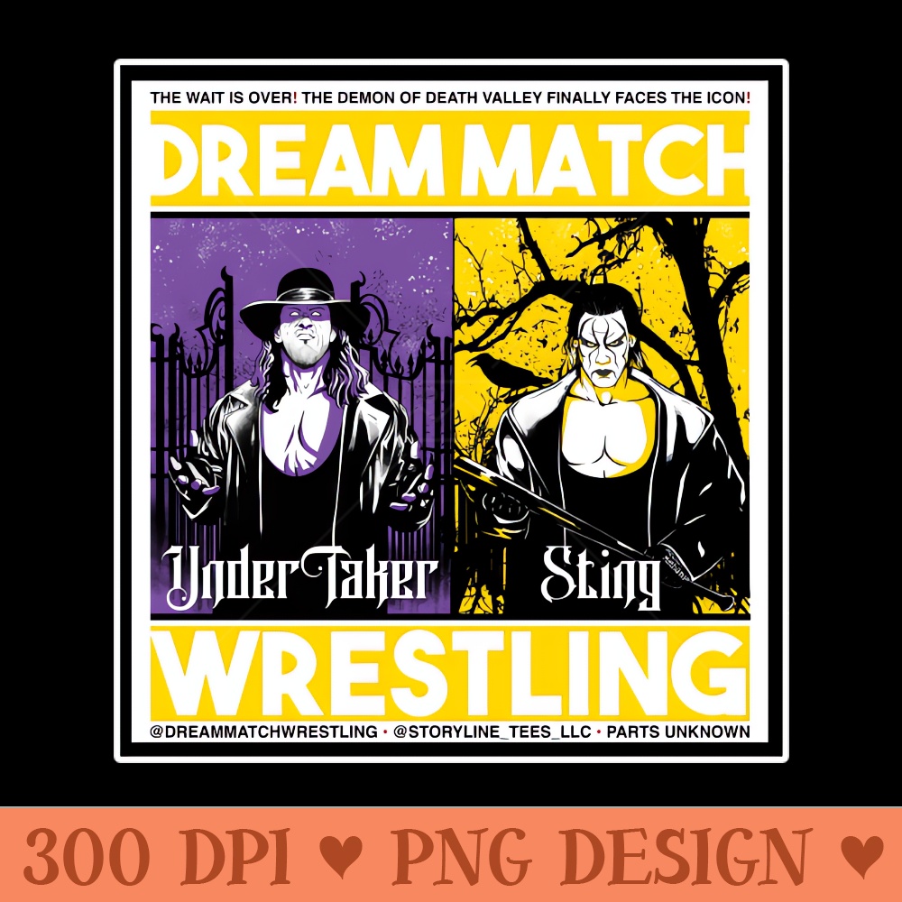 Sting vs Undertaker - Printable PNG Graphics - Spice Up Your | Inspire ...