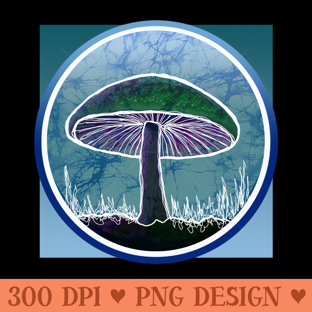 Mushroom Batik Style Deadhead Design Rock band PNG - Unique | Inspire ...