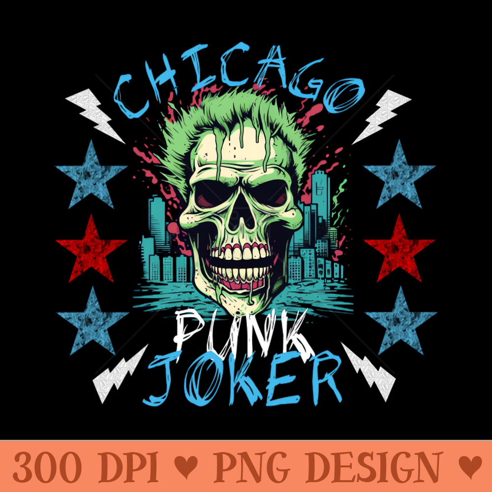 Chicago Punk Joker - Digital PNG Artwork - Perfect for Subli | Inspire ...