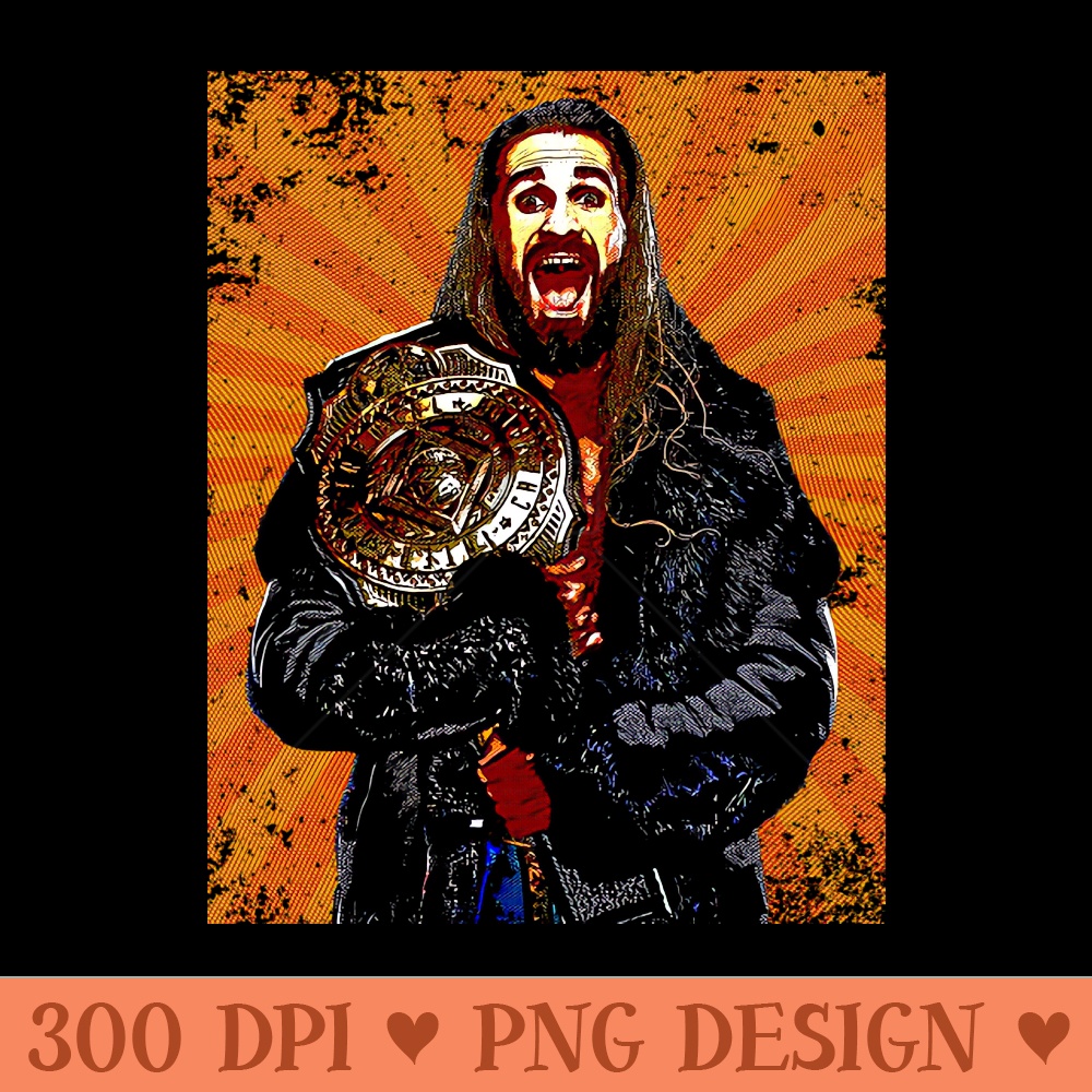 Seth Rollins Retro Comics Style - Sublimation PNG Designs - | Inspire ...