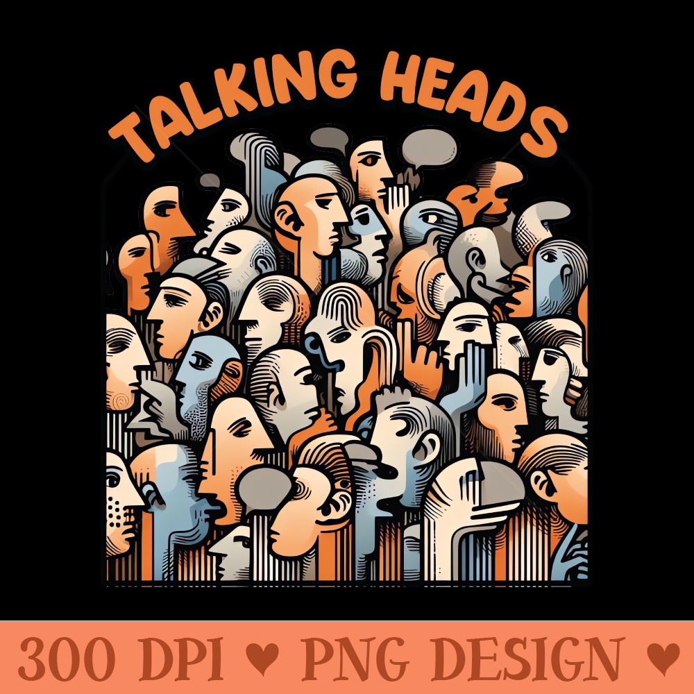 Talking Heads Vintage Design - Sublimation patterns PNG - Re | Inspire ...