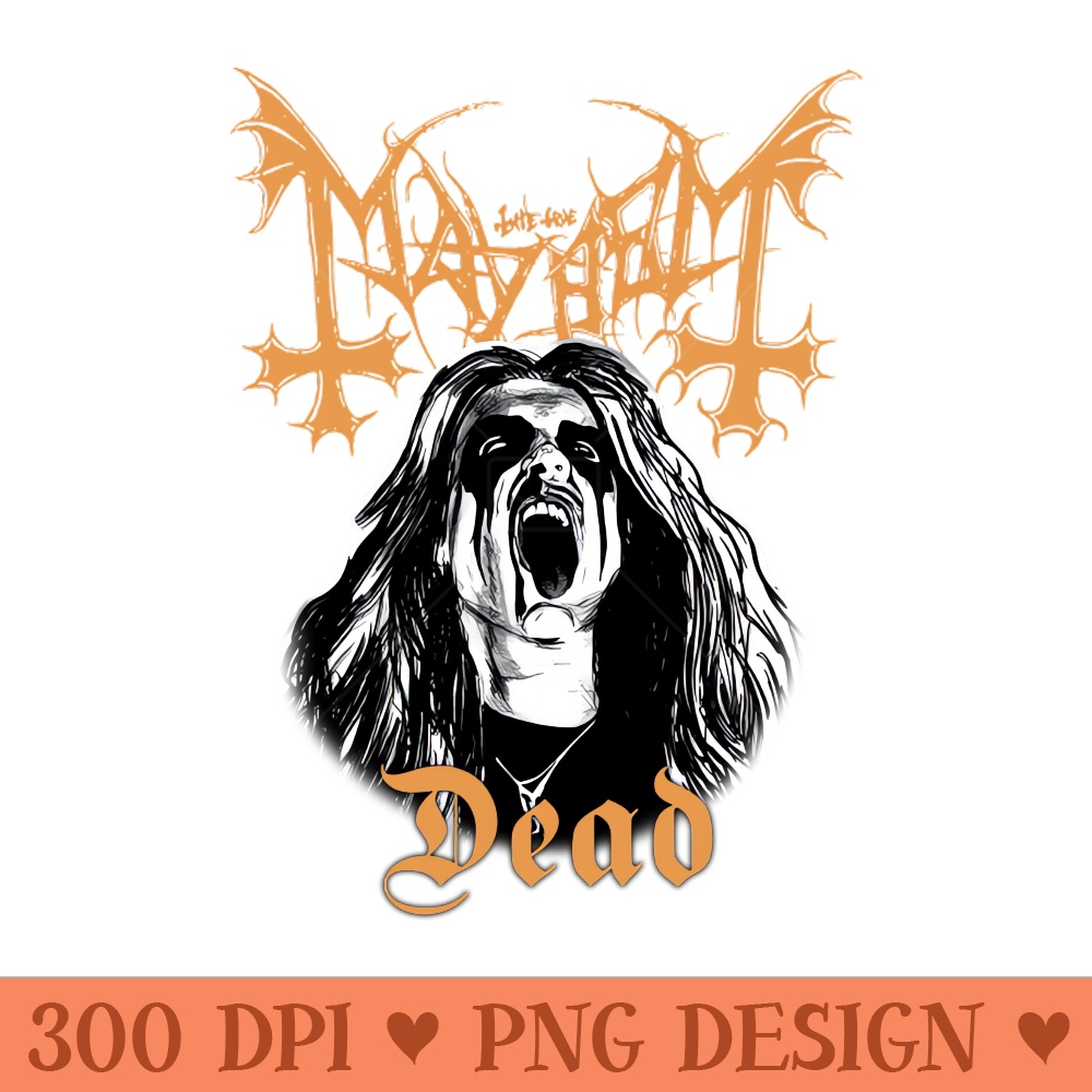 Mayhem Dead - Unique PNG Artwork - Download right away | Inspire Uplift