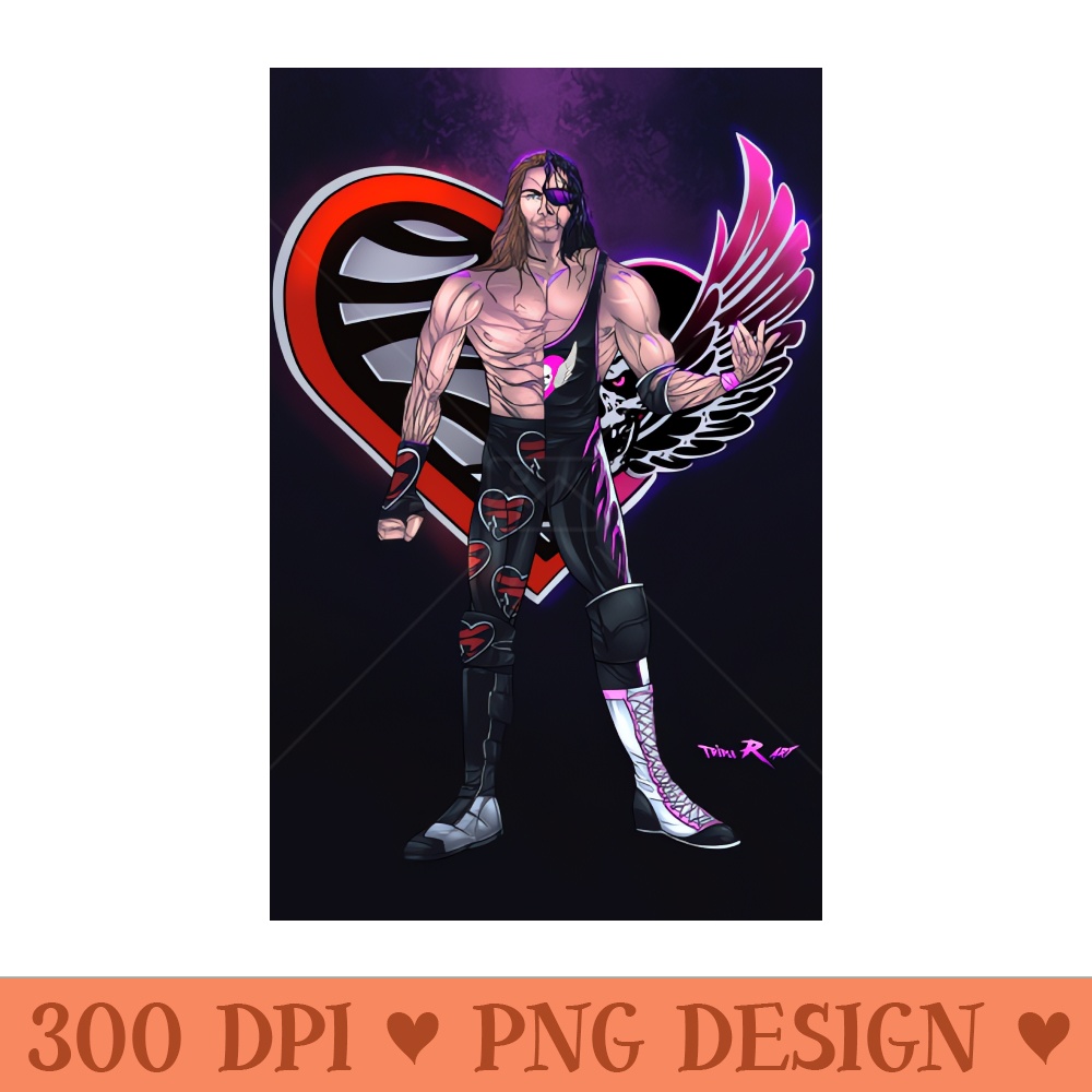 HBK VS Bret Hart Rivals - Unique PNG Artwork - Bold & Eye-ca | Inspire ...