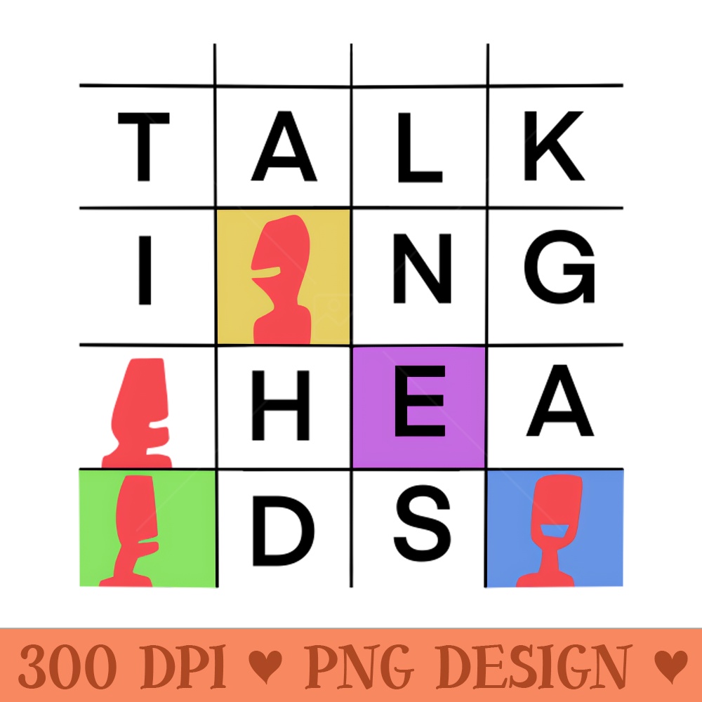 Talking Heads - Sublimation patterns PNG - Capture Imaginati | Inspire ...