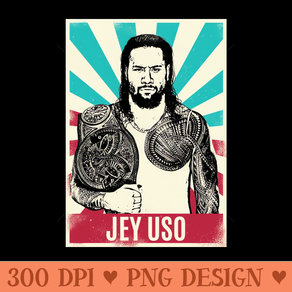 Vintage Retro Jey Uso - Mug Sublimation PNG - Perfect for Pe | Inspire Uplift