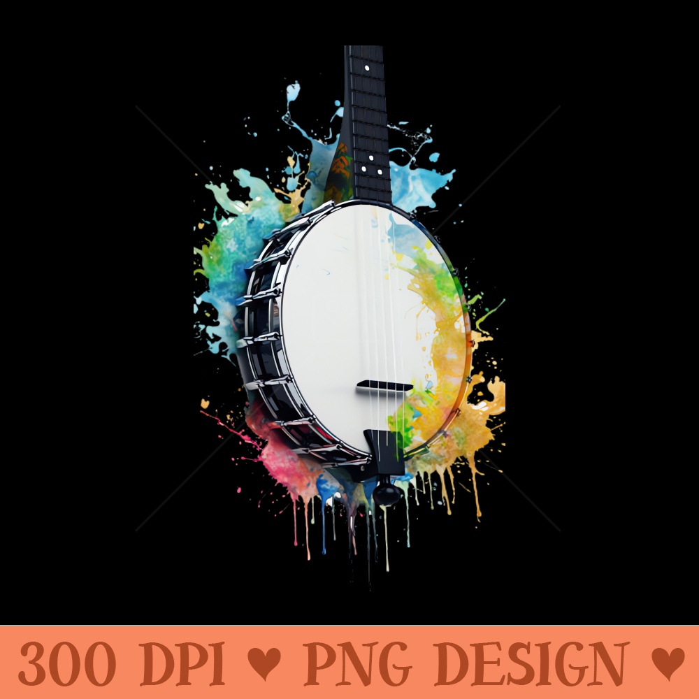 Banjo - Sublimation graphics PNG - Download right after purc | Inspire ...