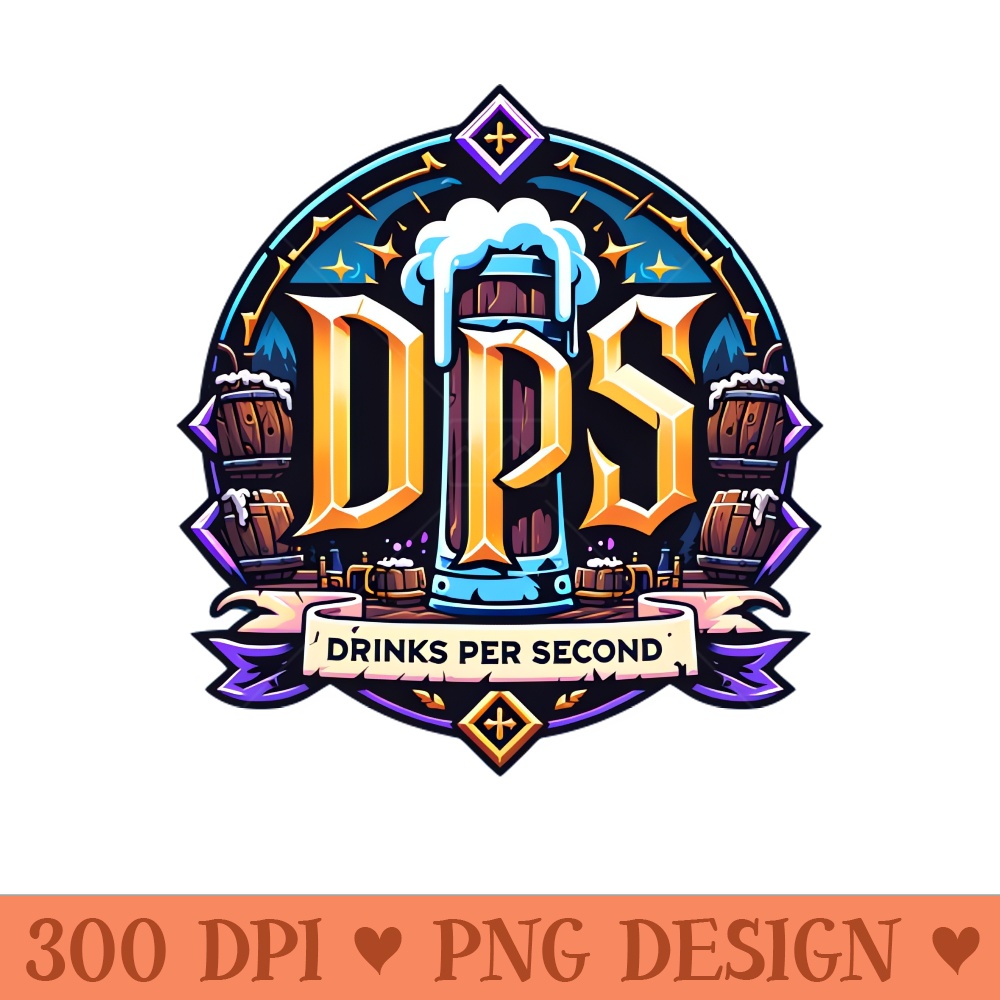 Drinks Per Second DPS Logo - Sublimation printables PNG down | Inspire ...