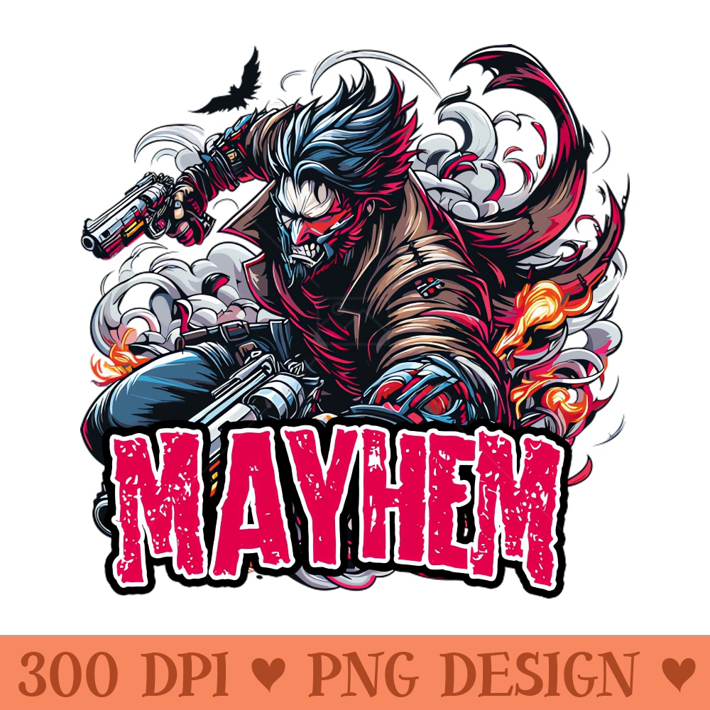 Dark and Deadly Mayhem - Printable PNG Images - Instant Down | Inspire ...