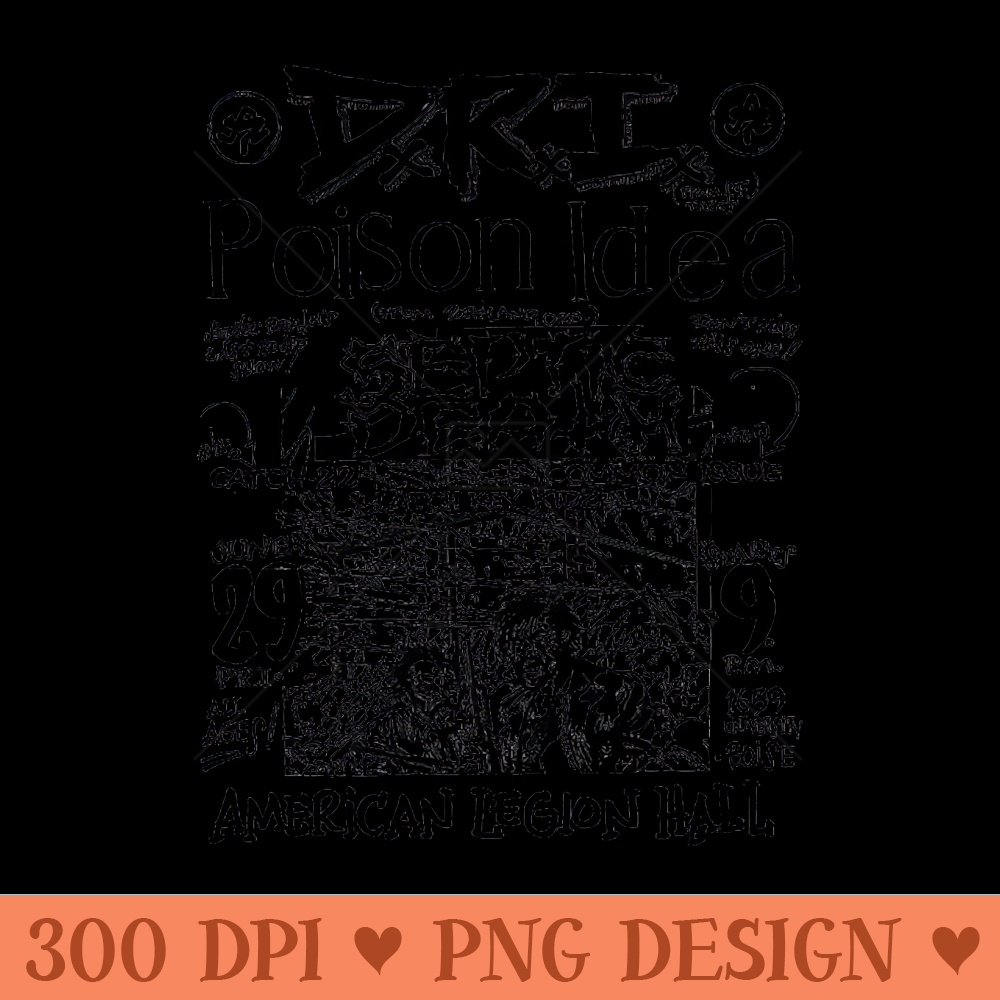 DRI Poison Idea Septic Death Punk Flyer - Ready To Print PNG | Inspire ...