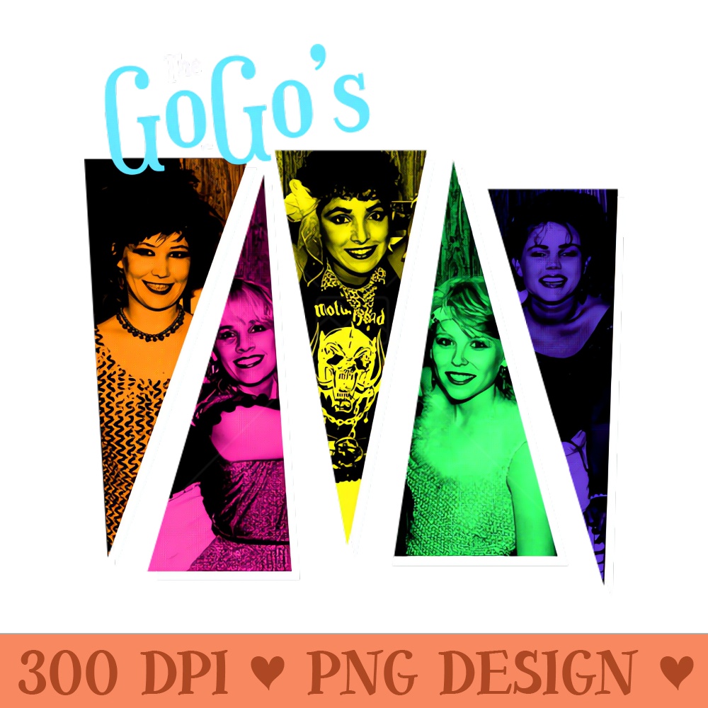 90s The GoGo's - Printable PNG Graphics - Instant Download | Inspire Uplift