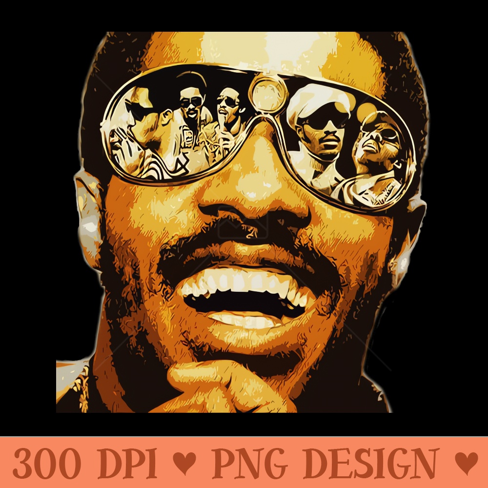 Stevie Wonder - PNG Sublimation - Instantaneous download | Inspire Uplift