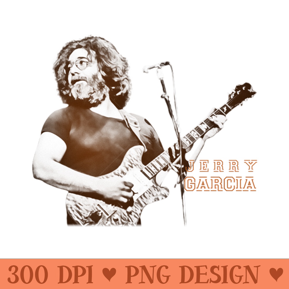jerry garcia visual art - Sublimation artwork PNG download - | Inspire ...