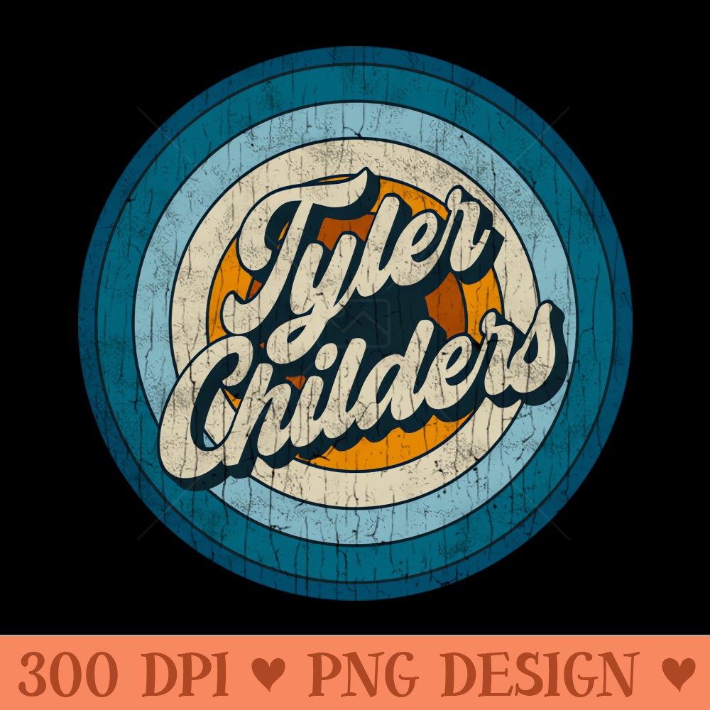 Tyler Childers Retro Circle Vintage - PNG Clipart Download - | Inspire ...