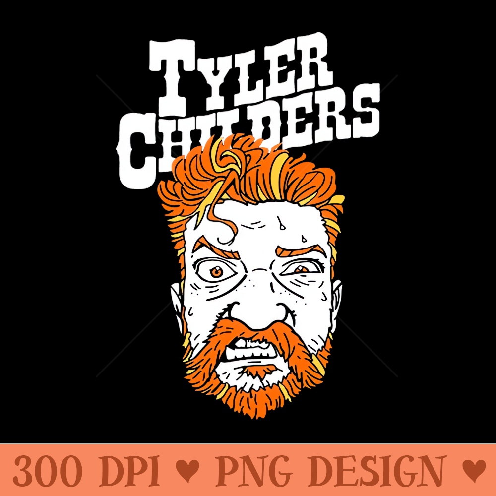 Tyler Childers Red Hair - Printable PNG Graphics - Instant d | Inspire ...