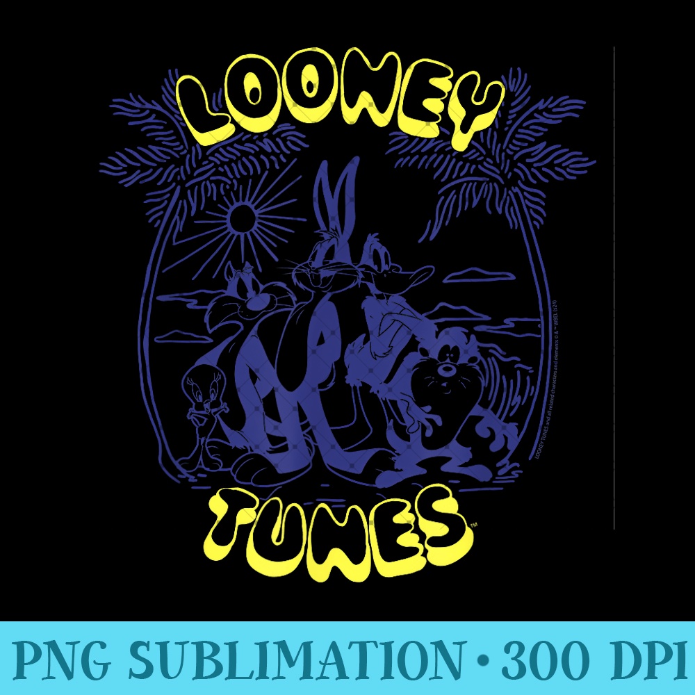 Amazon Essentials Looney Tunes Tropical Paradise Beach Scene | Inspire Uplift