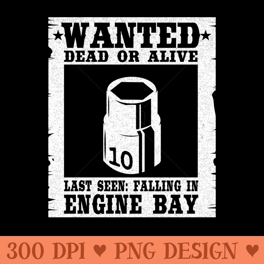 Wanted 10mm Socket Poster Race Car Drag Racing Mechanic - PN | Inspire ...